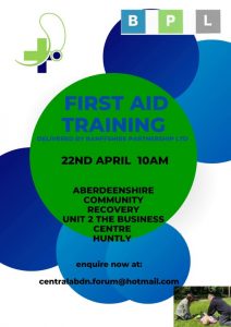 First Aid Training - Aberdeenshire Community Recovery SCIO
